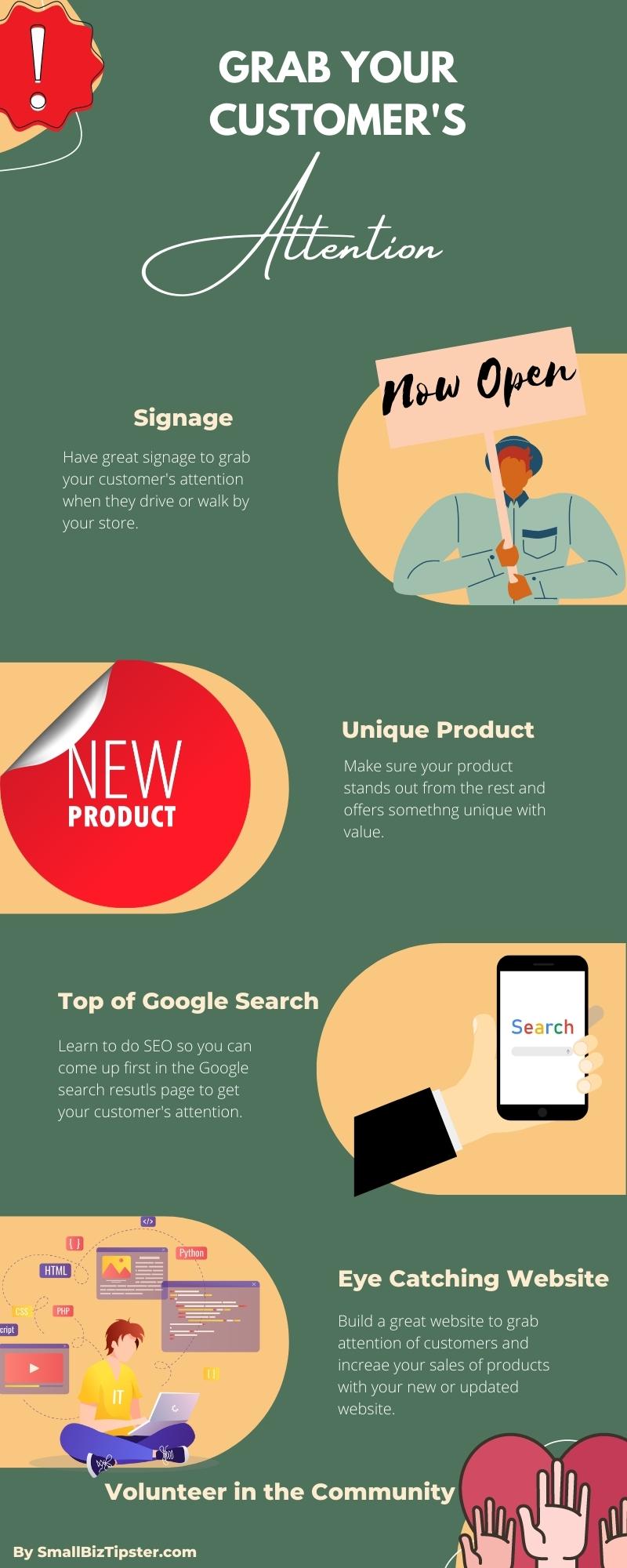 Grab A Customer's Attention To Increase Sales With 5 Tips